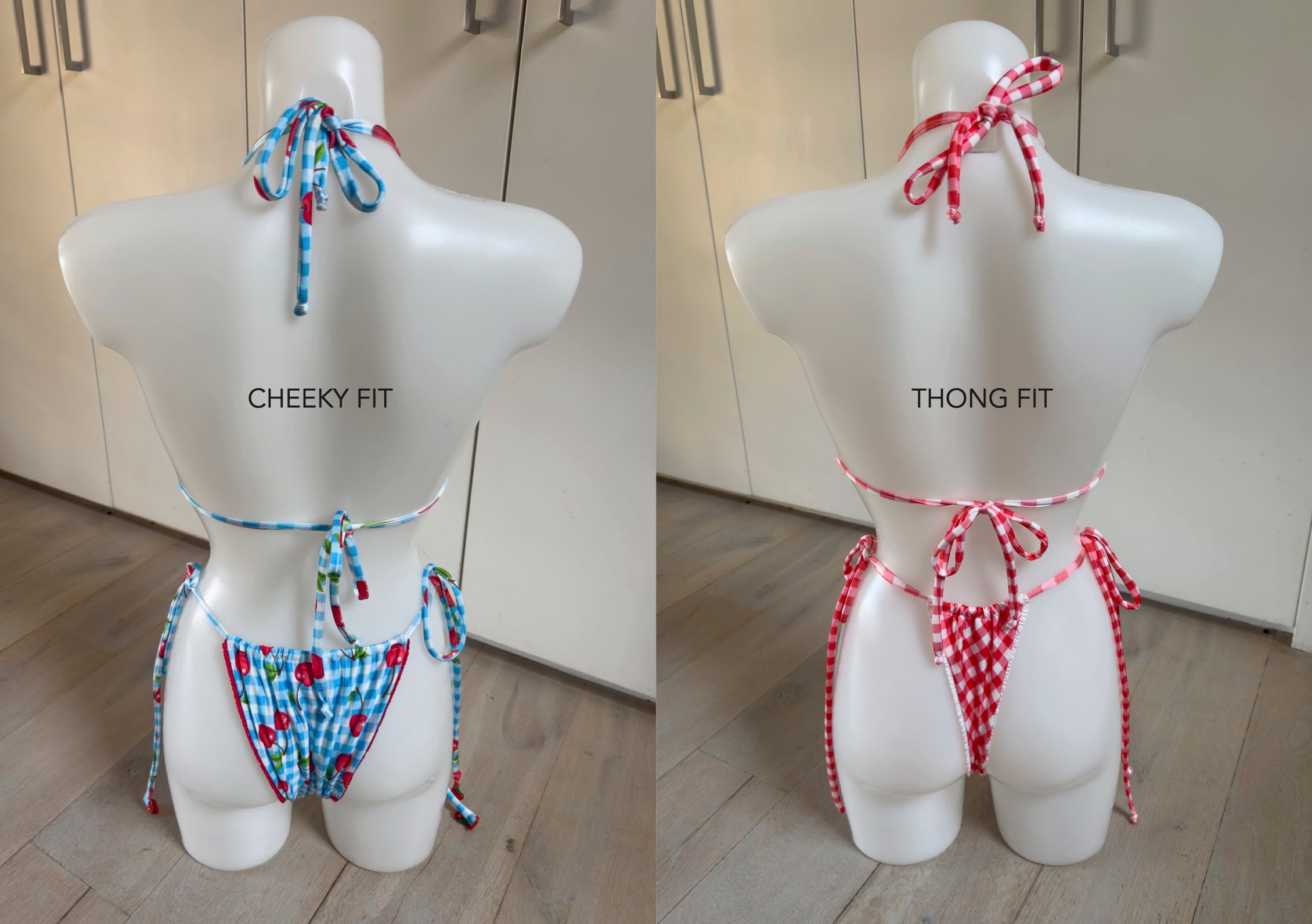 Cherry Gingham Bikini Set - Blue – Subtropic Shop